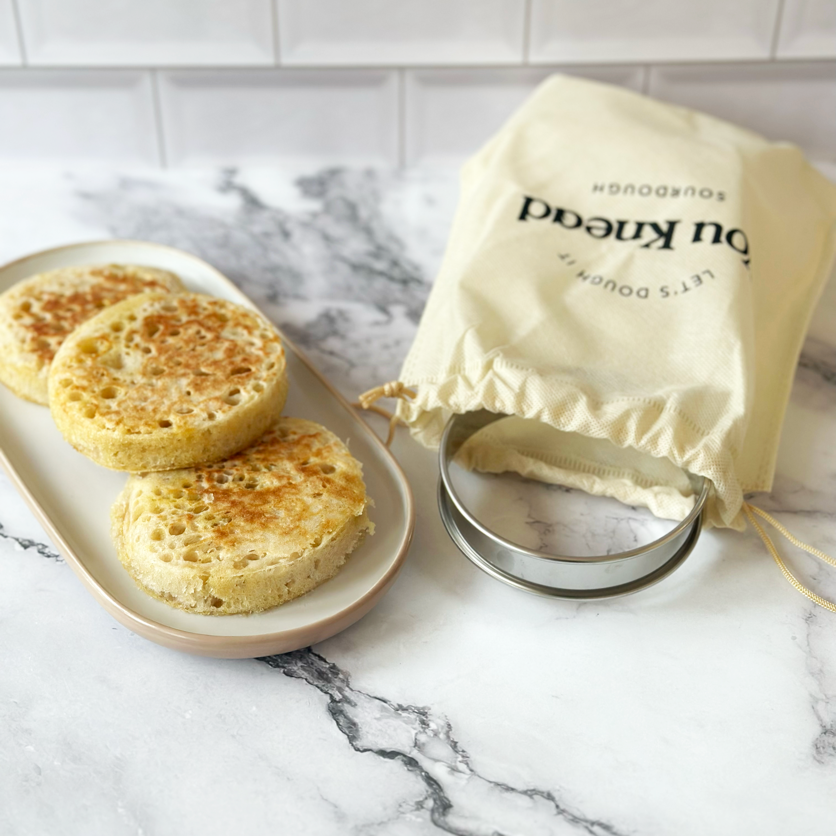 Stainless Steel Crumpet Rings (Set of 4) – You Knead Sourdough