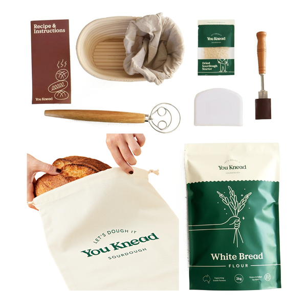 Sourdough Starter Kit & Free Bread Bag | You Knead Sourdough
