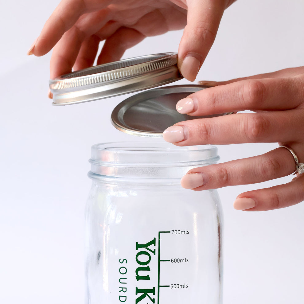 Starter Jar and Dried Flakes Value Bundle | You Knead Sourdough